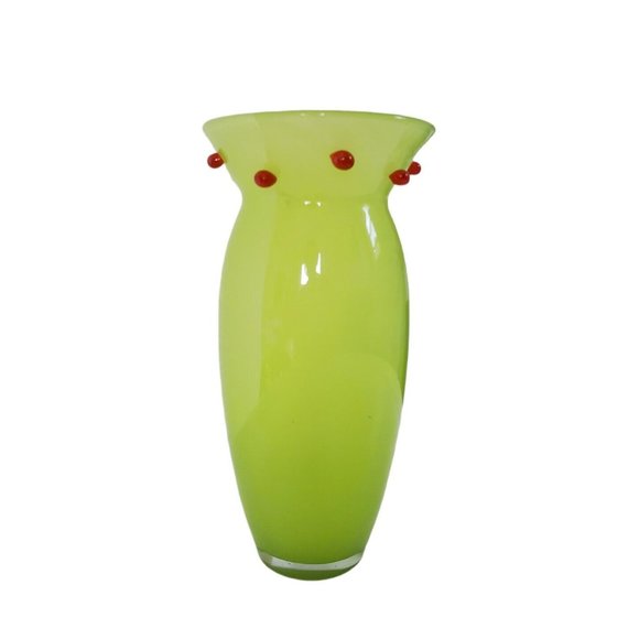 Unbranded | Accents | Marc Aurel Echtkristall Art Glass Vase Neon Green ...